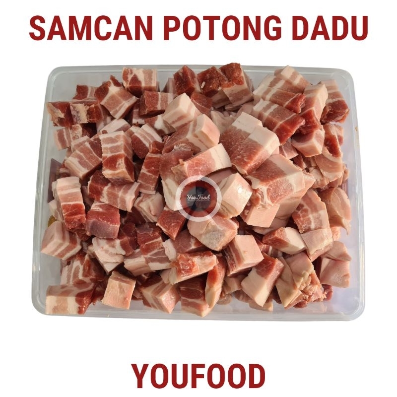 Jual Daging Babi Samcan Potong Dadu Kecap - Pork Belly Skin On Cube ...