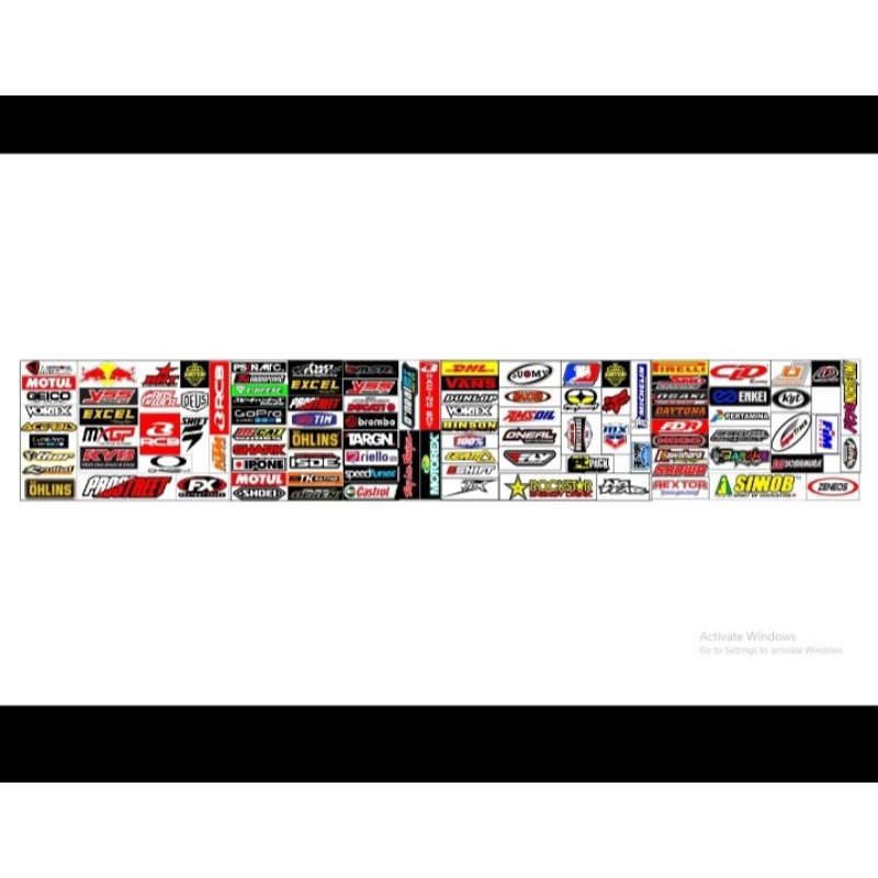 Jual stiker sponsor racing sponsor racing | Shopee Indonesia