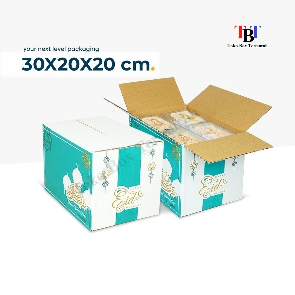 Jual Box Parcel 30x20x20 (250gr isi 16 toples kotak) Kardus/Parcel ...