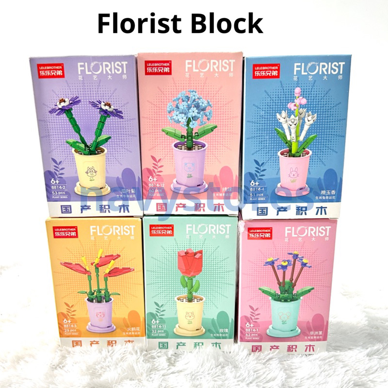 Jual MAINAN ANAK FLORIST NANO BLOCKS DIY POT BUNGA BUILDING BLOCK ...