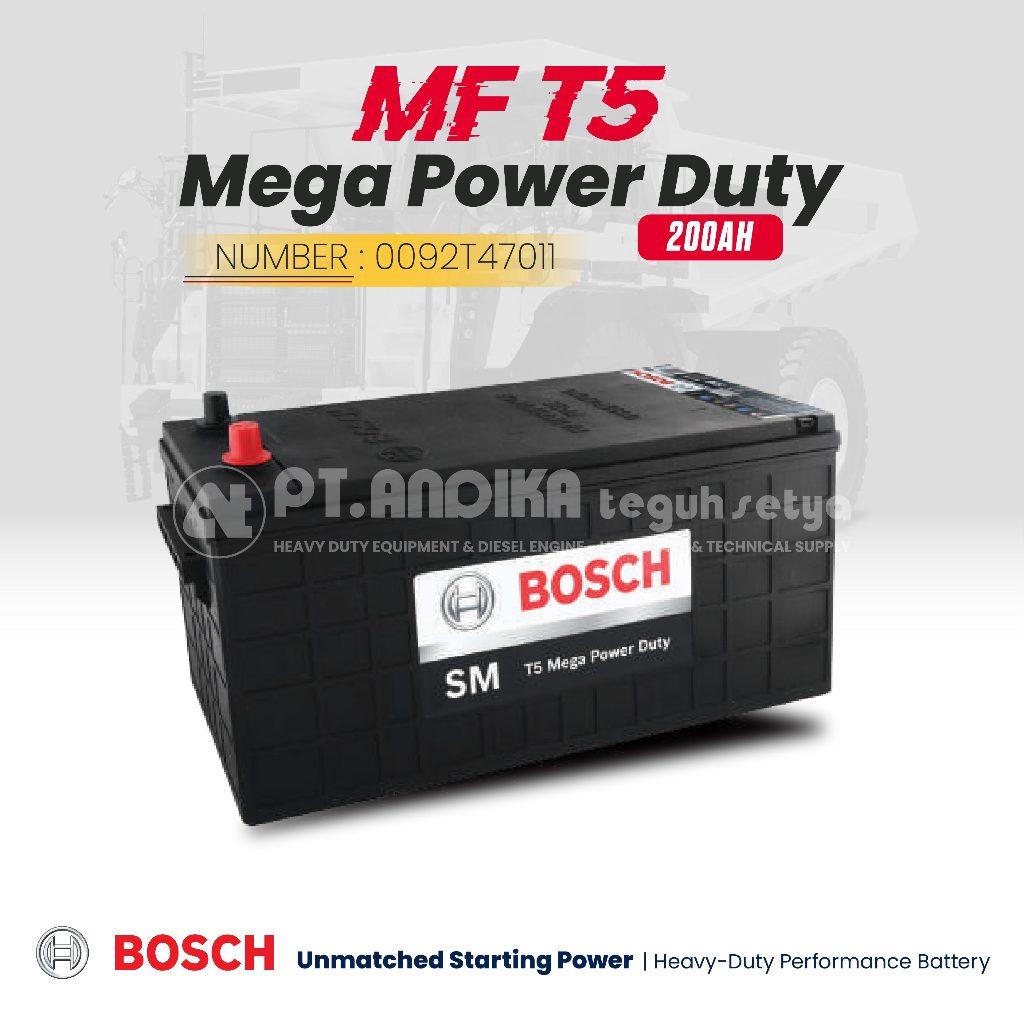 Jual ACCU BOSCH MF T5 200AH / 153-5710 / GENSET TRUCK HD | Shopee Indonesia