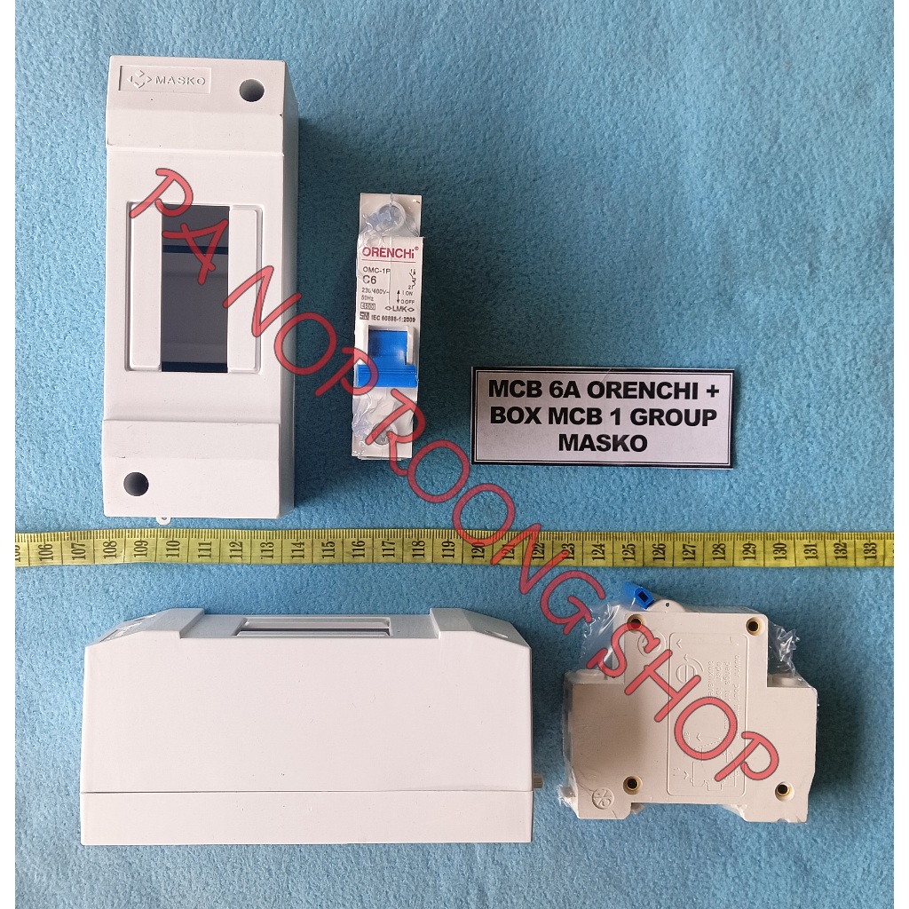 Jual MCB 6A ORENCHI + BOX Mcb MASKO 1 GROUP | Shopee Indonesia