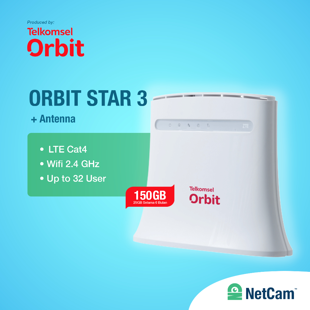 Jual MODEM TELKOMSEL ORBIT STAR 3 (150GB) | Shopee Indonesia