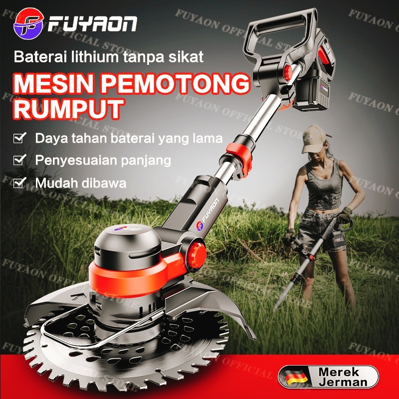 Jual FUYAON Mesin Pemotong Rumput Baterai Lithium 48V Pemotong Rumput ...