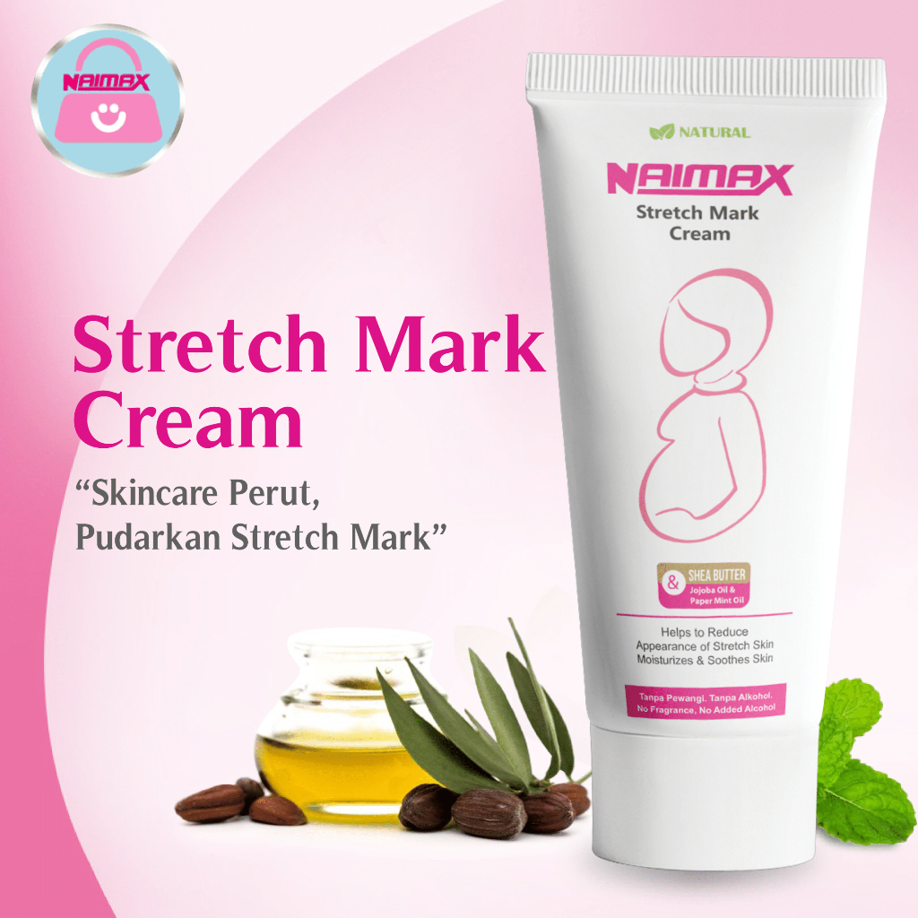 Jual Naimax Stretch Mark Cream (Krim Penghilang Strechmark Aman untuk ...