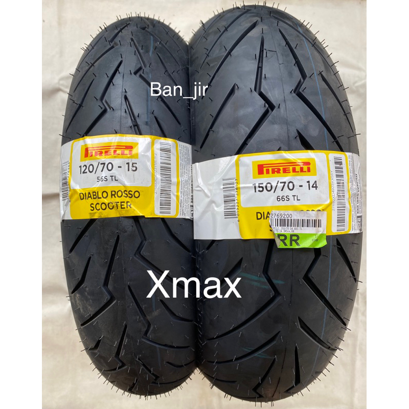 Jual Ban Pirelli Diablo Rosso Scooter Paket XMAX 120/70 Ring 15 & 150/ ...