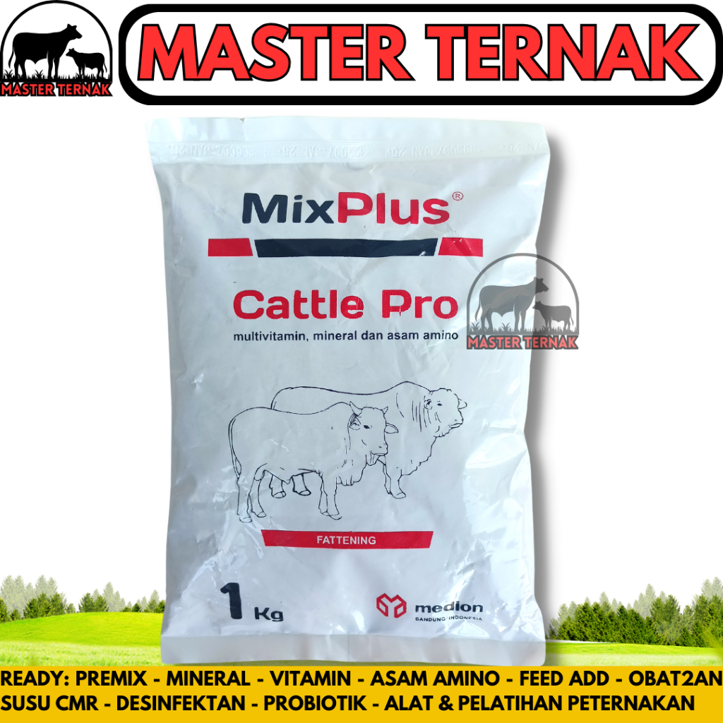 Jual MIX PLUS CATTLE PRO 1KG - Premix Penggemuk & Nafsu Makan Sapi ...