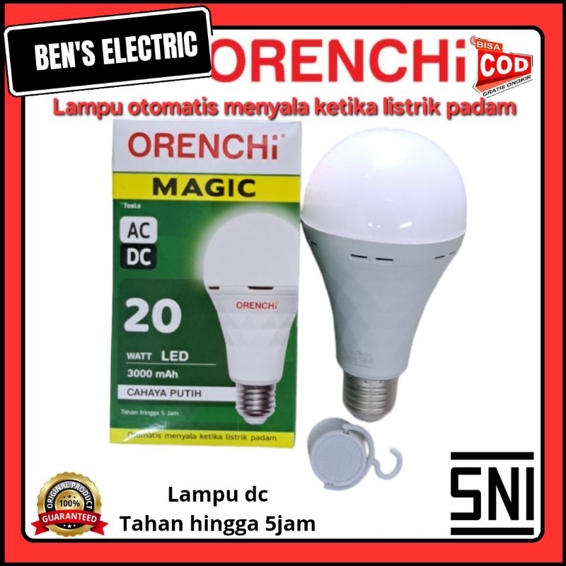Jual Lampu led magic emergency orenchi AC/DC 10w,15w,20 watt | Shopee ...