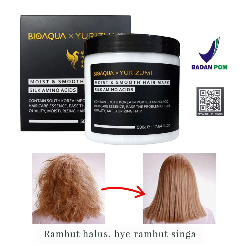 Jual BIOAQUA Yurizumi Hair Mask Keratin Smoothing Masker Rambut Keratin ...