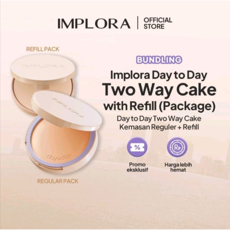Jual two Way Cake implora day to day(Refil) | Shopee Indonesia