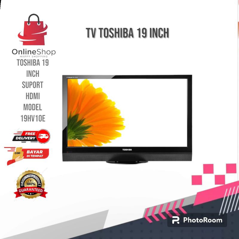 Jual TV TOSHIBA 19 inch model 19HV10E hdmi | Shopee Indonesia
