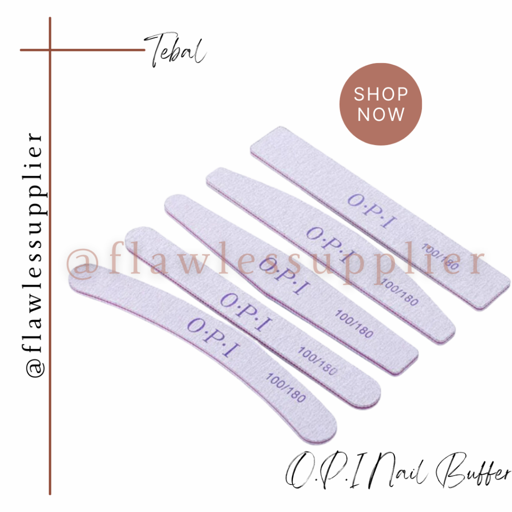 Jual Nail File Nail Buffer OPI 100/180 Pengasah Kuku / Buffer Sanding ...