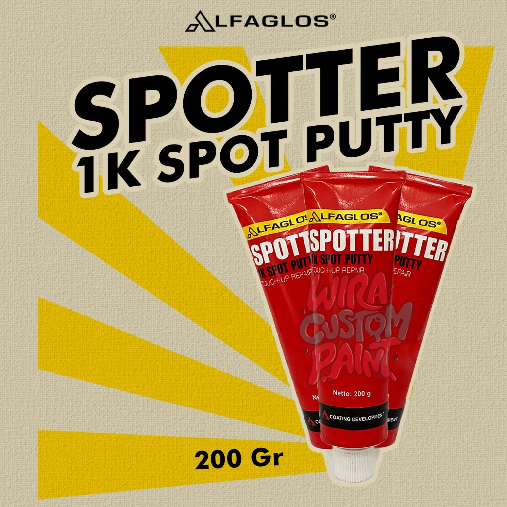 Jual Spot Putty Dempul Halus Alfaglos 200gr | Shopee Indonesia