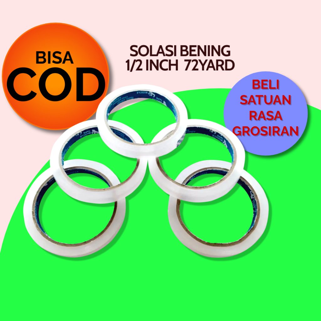 Jual Isolasi Selotip Solasi Solatip Solatif Isolatip Double Doble ...