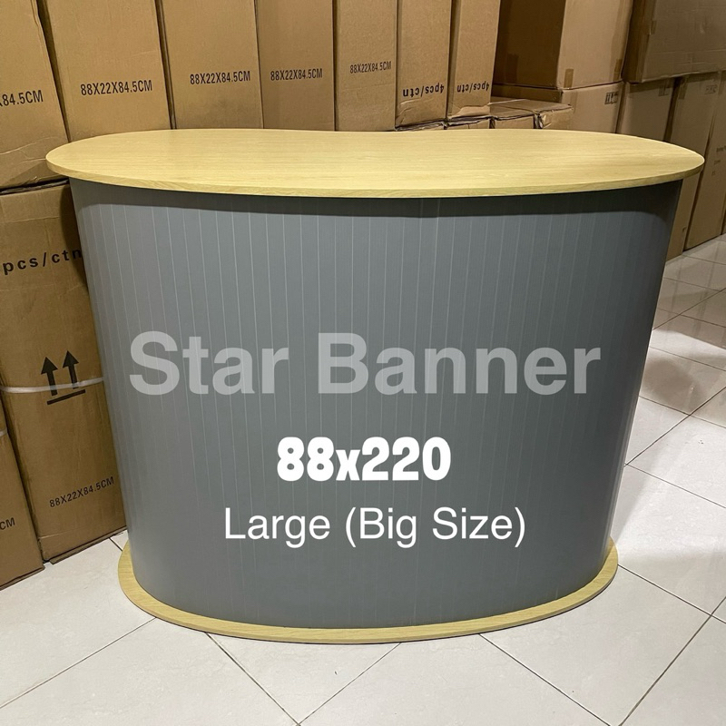 Jual Polycounter Oval Large (no header) | Pop Up Table | Pop Up counter ...