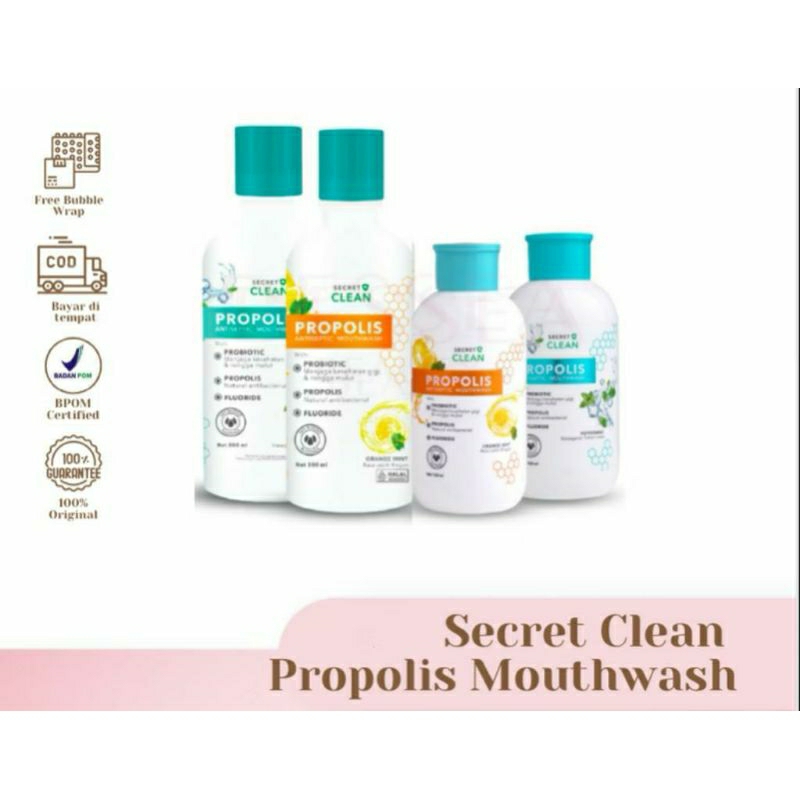 Jual [ALL VARIANT] Secret Clean Propolis Antiseptic Mouthwash 150ml ...