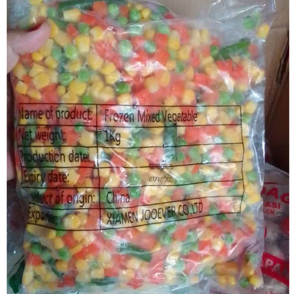 Jual Mix Vegetable Sayuran Beku Campur isi 1 kg Frozen Food Murah ...
