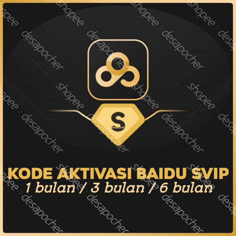 Jual Kode redeem Baidu Netdisk/baidu Cloud SVIP (Super VIP) | Shopee Indonesia