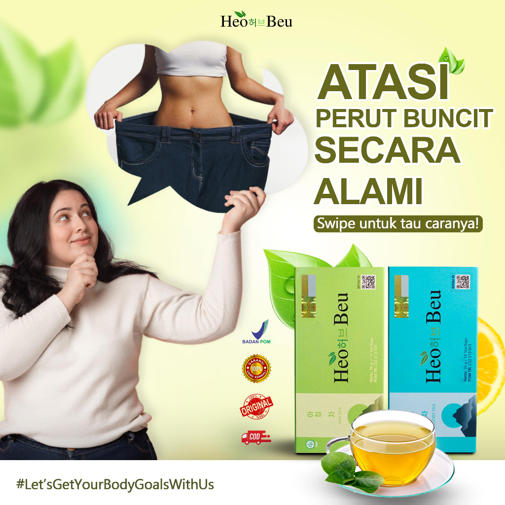 Jual HEOBEU SLIMMING TEA ORIGINAL PELANCAR BAB TEH KOREA BPOM TEH ...