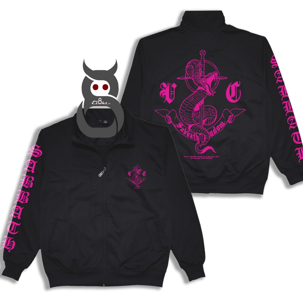 Jual Jaket Tracktop Wooin Pink Wind Breaker Sabbath Crew Manhwa ...