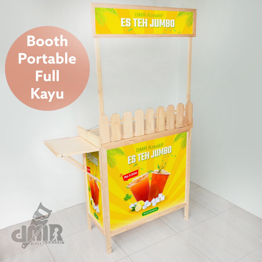 Jual Booth Portable Gerobak Stand Meja Lipat Jualan Event Desk Full ...