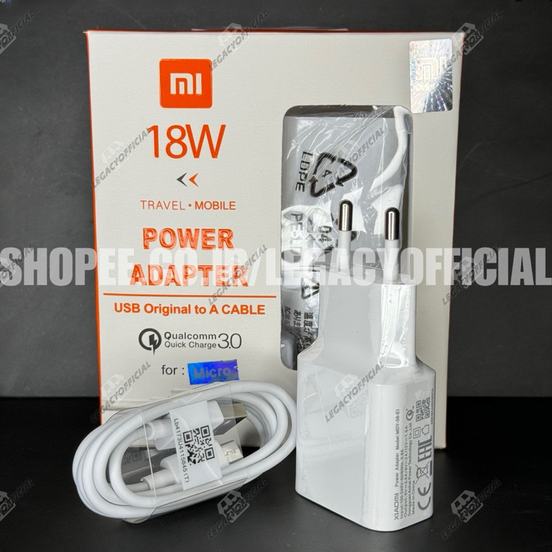 Jual Charger Xiaomi 18Watt Original 100% Fast Charging Micro USB ...