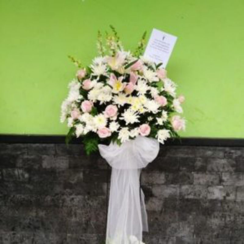 Jual Karangan Bunga Standing Flower Ucapan Duka Cita Free ongkir ...