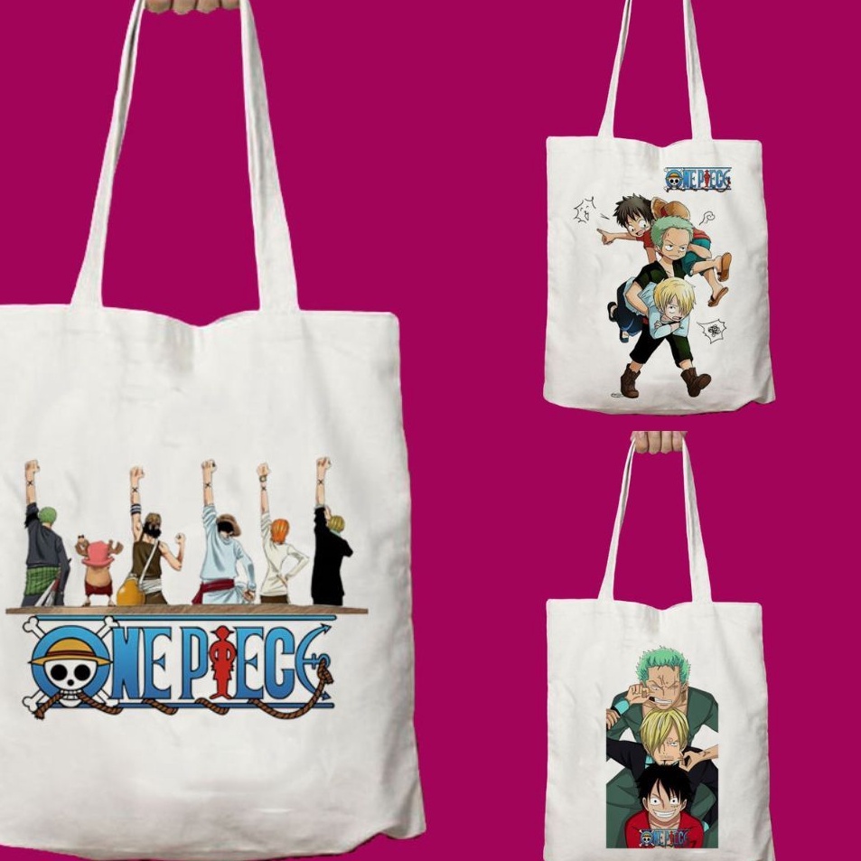 Jual Ready Istimewa Totebag Tote Bag Anime One Piece monkey d luffy ...