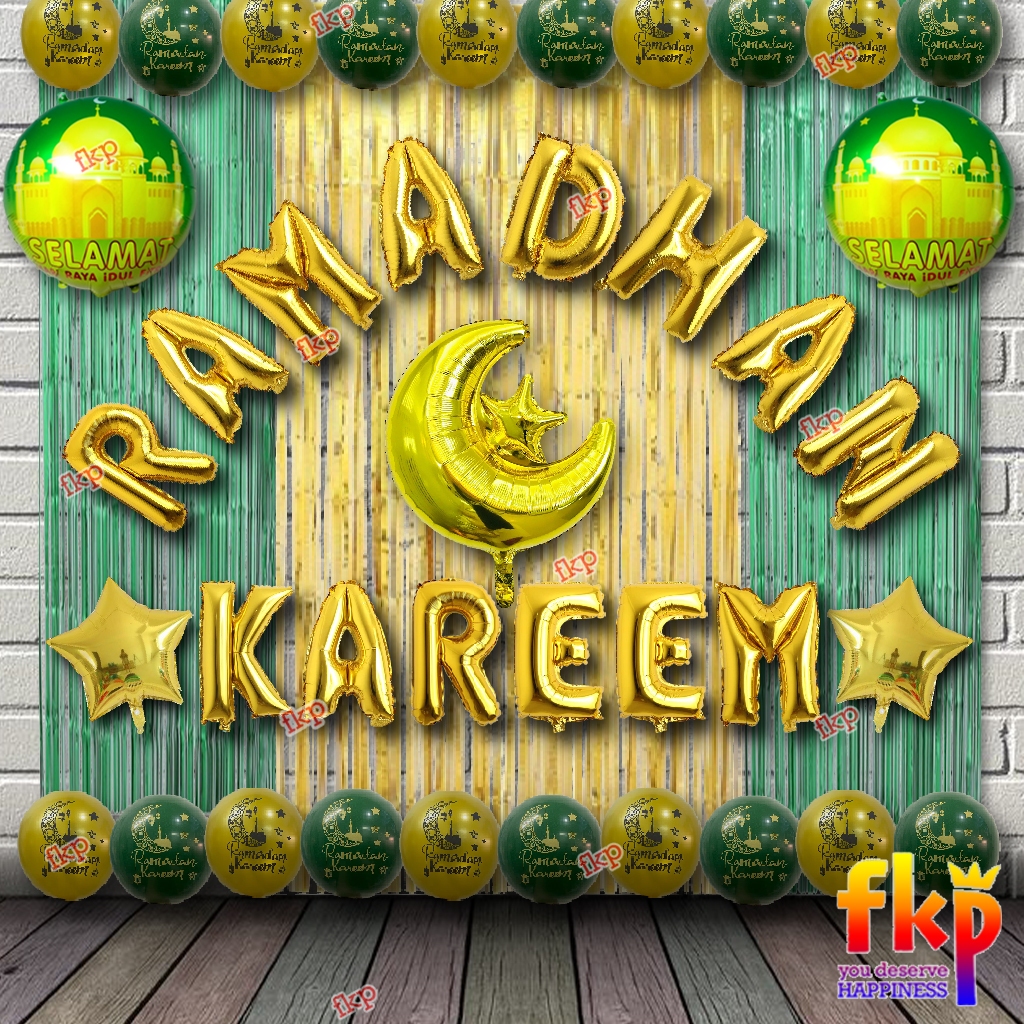 Jual Fun Kids Party Set Dekorasi Ramadhan Kareem / Ramadhan Karim ...