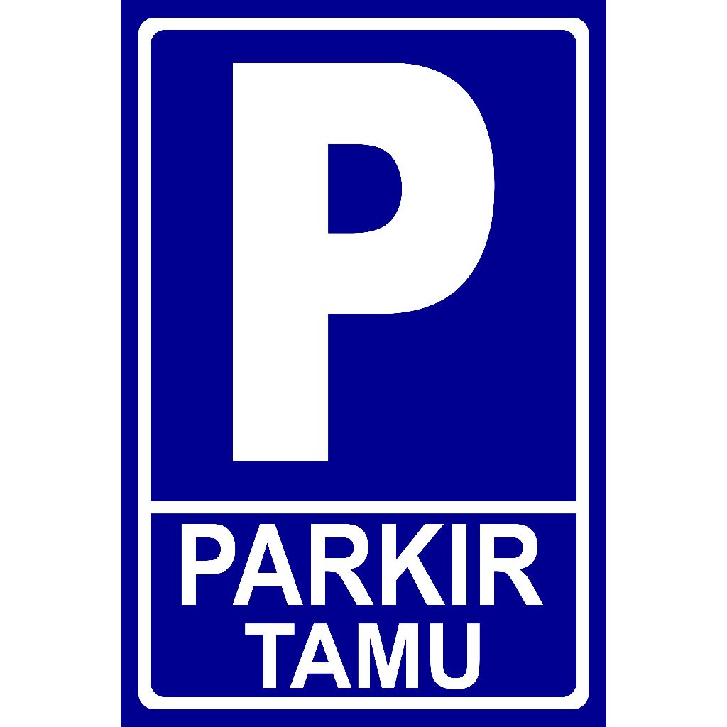 Jual Rambu Area Parkir Khusus Tamu 45cm x 30 cm plat akrilik | Shopee ...