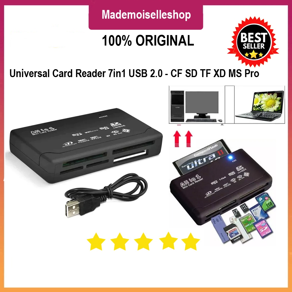 Jual Card Reader All in One (Micro SD,CF, XD Card, Compact Flash ...