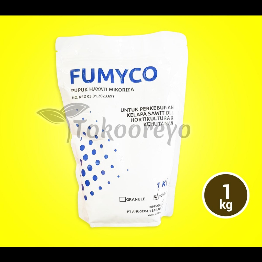 Jual PUPUK FUMYCO POWDER 1 KG KEMASAN PABRIK HAYATI MIKORIZA JAMUR ...