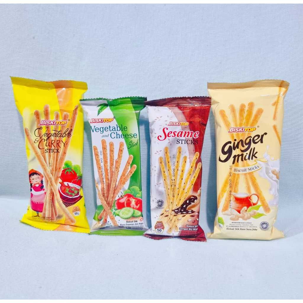 Jual Biskitop Vegetable and Cheese Stick / Sesame Sticks / Vegetable ...