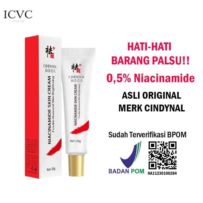 Jual BPOM!! CINDYNAL Niacinamide Skin Cream Remove Dark Spots Penghilang Flek Bintik hitam ...