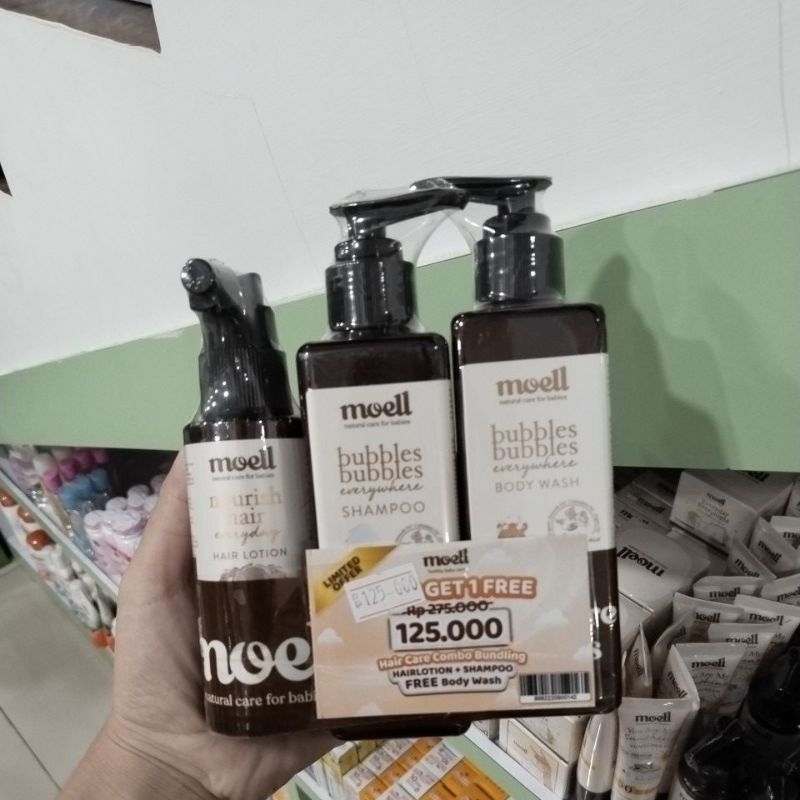Jual paket moell (Shampoo, Sabun ,Hair lotion ) | Shopee Indonesia