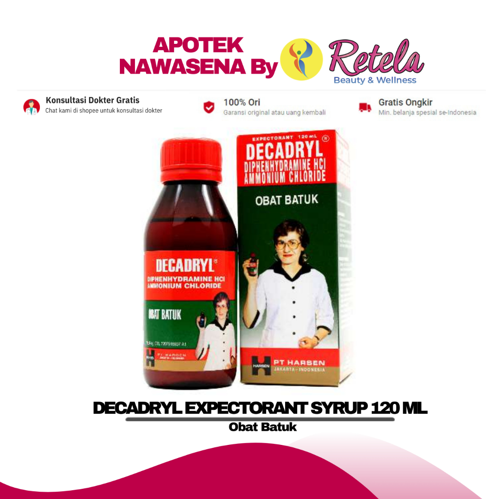 Jual DECADRYL EXPECTORANT SYRUP 120 ML / OBAT BATUK | Shopee Indonesia