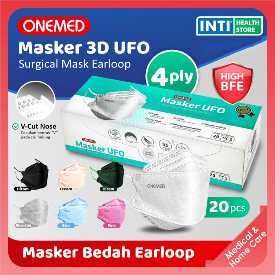 Jual Onemed | Masker 3D UFO 4ply | Masker Kesehatan Earloop | Shopee ...