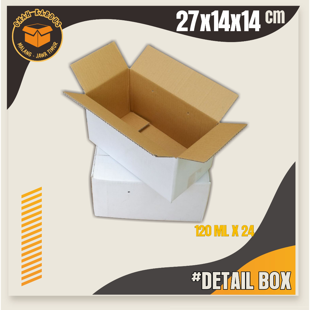 Jual Box Amdk Putih (120MLx24) 27x14x14 cm | box packing | kardus ...