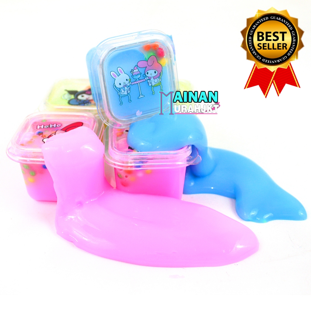 Jual MAINAN ANAK MURAH CRYSTAL MUD SML293 SLIME KUROMI KOTAK | Shopee ...