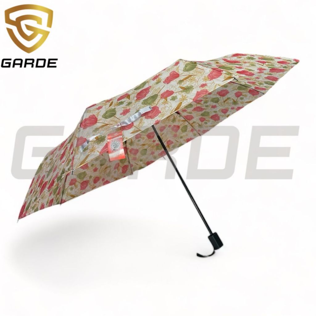 Jual Payung Lipat 3-8 Jari-Rangka Hitam-Motif Bunga (RED BIRD) | Shopee ...