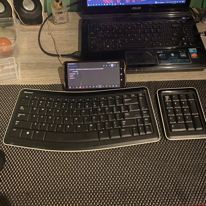 Jual ergonomic desk finance / accounting Keyboard Microsoft Bluetooth ...