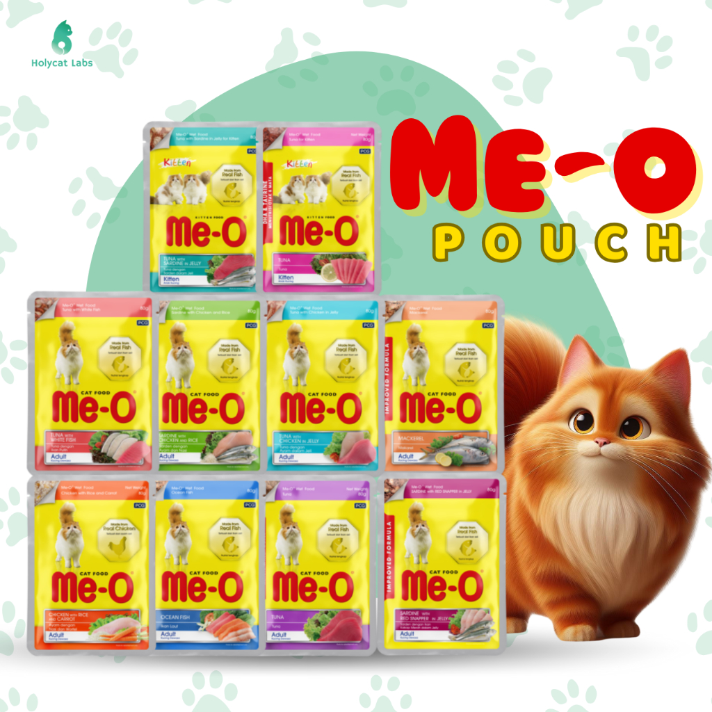 Jual Me-O Pouch Cat Food 80 g - Meo Makanan Basah Kucing | Shopee Indonesia