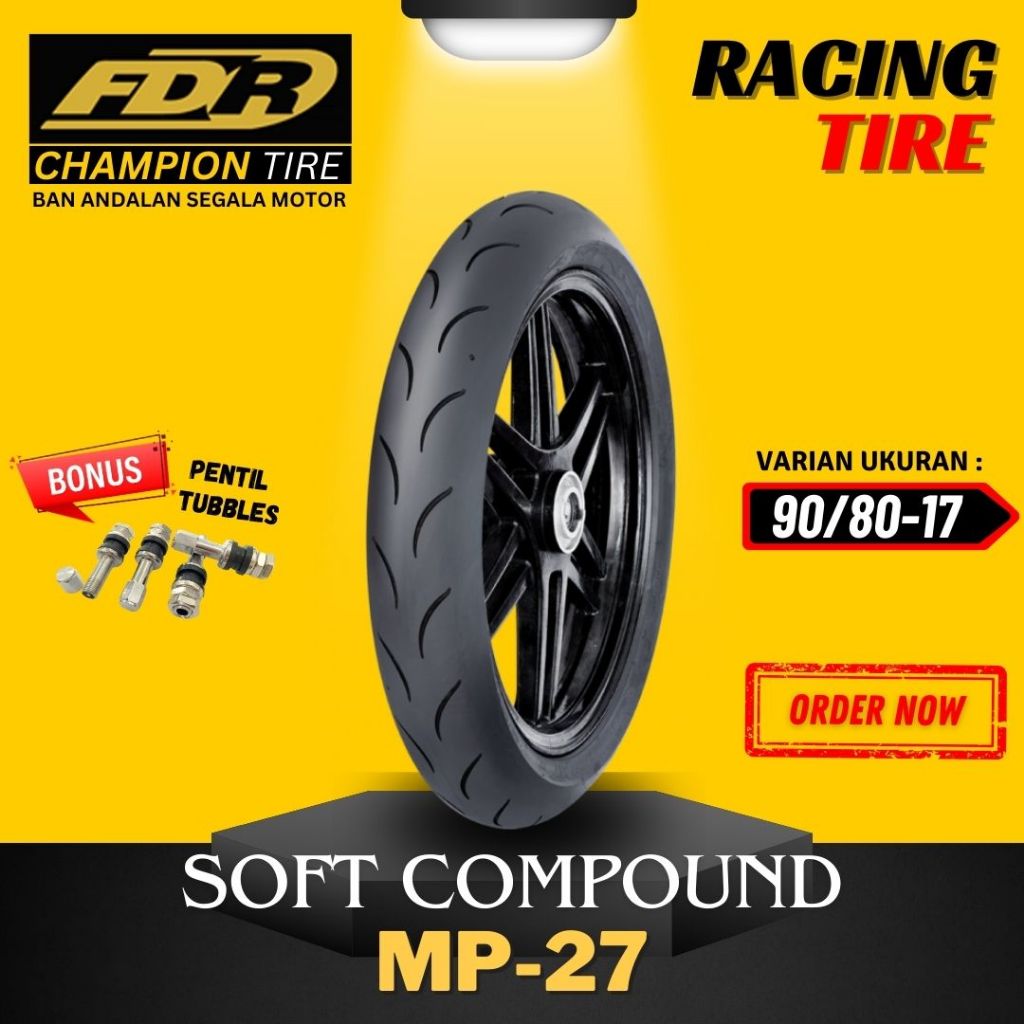 Jual [READY COD] BAN FDR SOFT COMP SPORT MP27 ( 90/80-17 & 90/80-14 ) / BAN RACING FDR MP27 ...