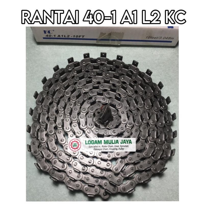 Jual RANTAI KUPINGAN RS 40-1 A1 L2 KC 40 SINGLE A1 2 LINK ROLLER CHAIN ...