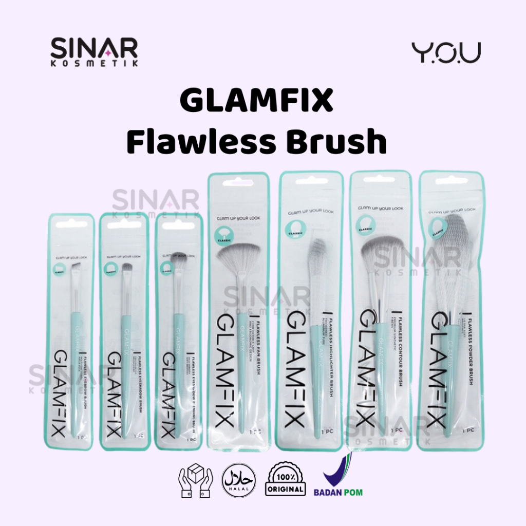 Jual Glamfix (FLAWLESS) Brush / kuas makeup tools by YOU Y.O.U glam fix ...