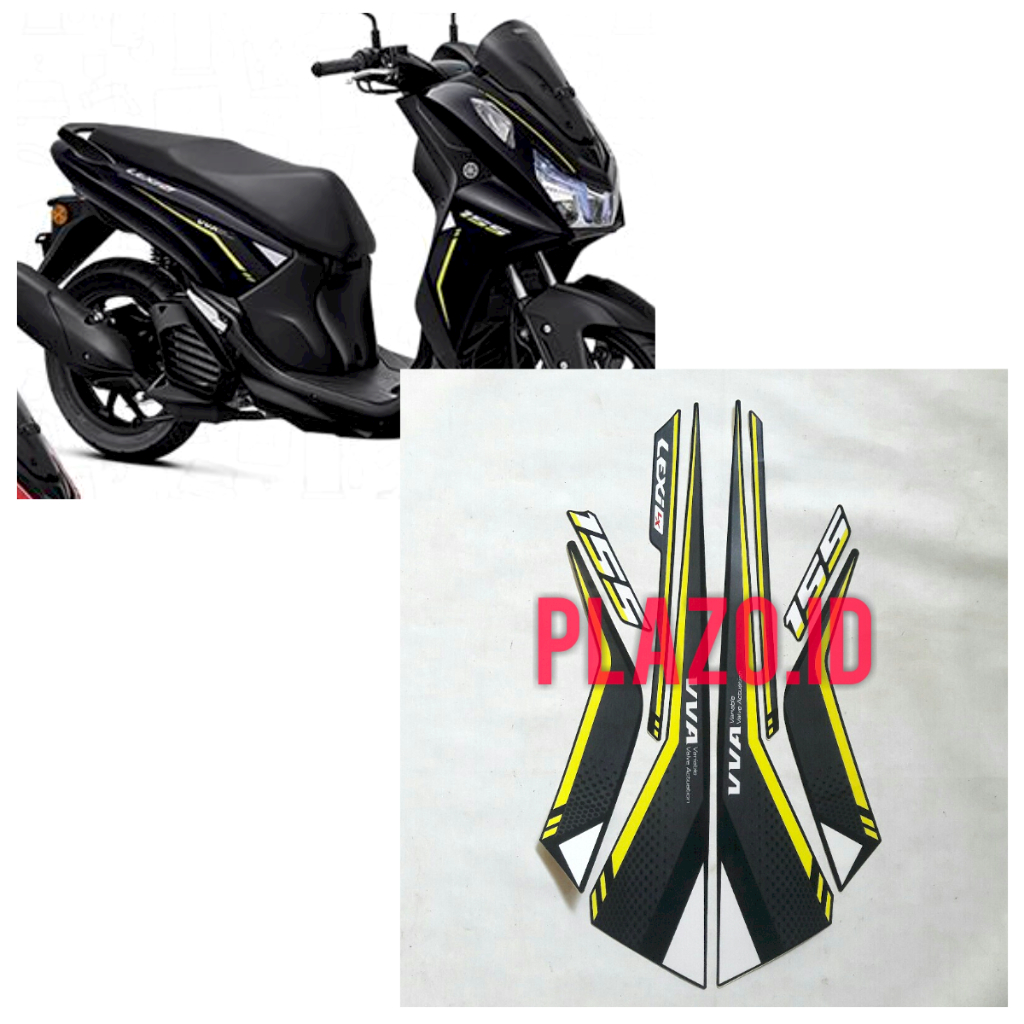 Jual stiker yamaha lexi 2024 full hitam | Shopee Indonesia