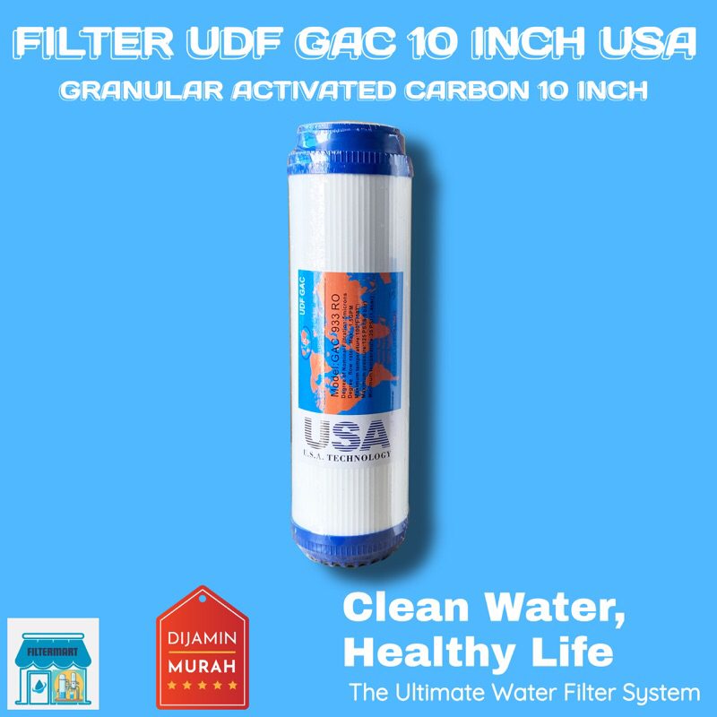 Jual CATRIDGE FILTER AIR GAC 10” USA / FILTER GRANULAR ACTIVATED CARBON 10 INCH / KARBON AKTIF ...