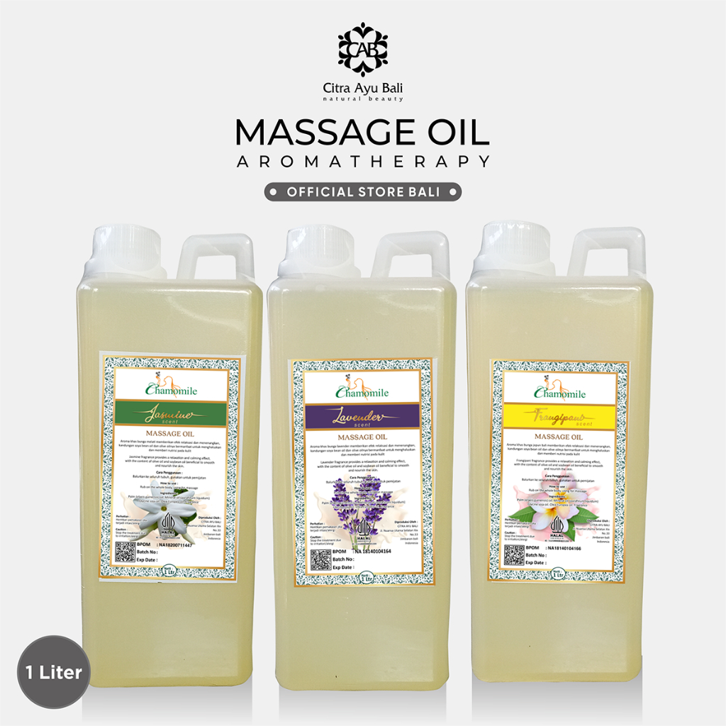 Jual Chamomile Massage Oil / Minyak Pijat 1 Liter - Citra Ayu Bali official Bali | Shopee Indonesia