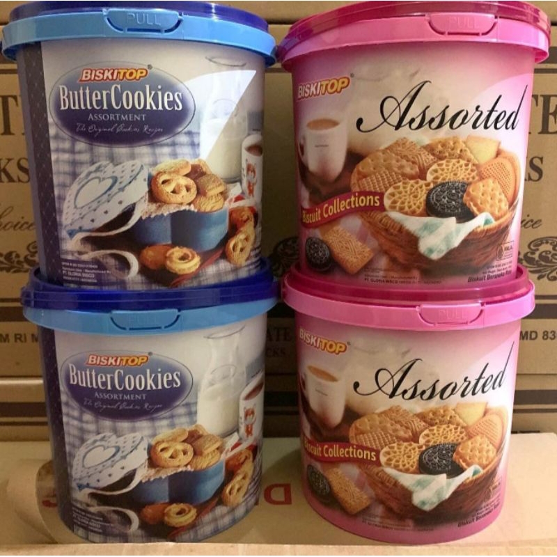 Jual Biskitop timba butter cokies, assorted 370gr kartonan isi 6 ...