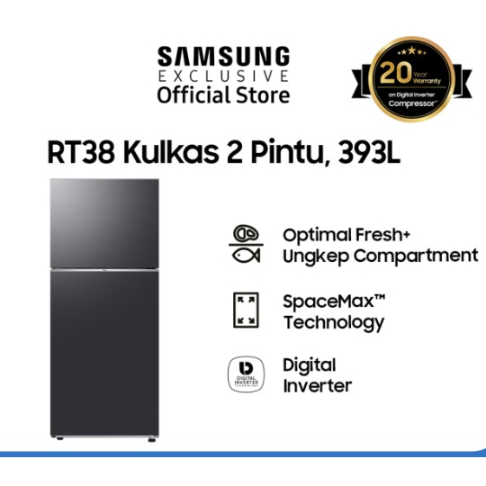 Jual Samsung Kulkas 2 Pintu 393L Digital Inverter RT38CG6420B1SE RT38 | Shopee Indonesia